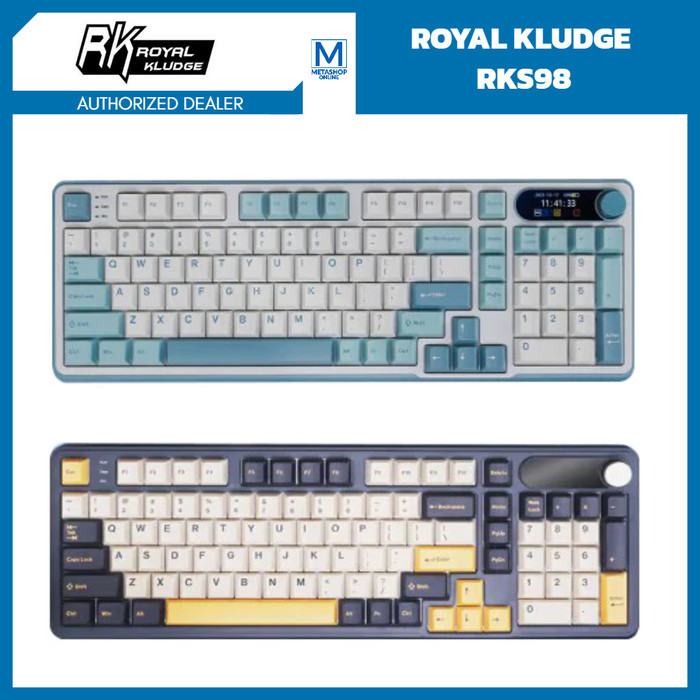 Jual Ready Royal Kludge RKS98 TFT Screen Mechanical Keyboard Gaming ...