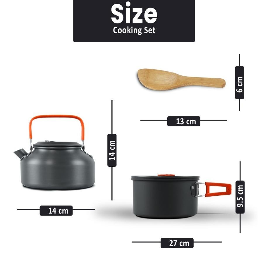 Jual YUI DS308 Nesting outdoor dengan teko portable - DS-308 Nesting ...