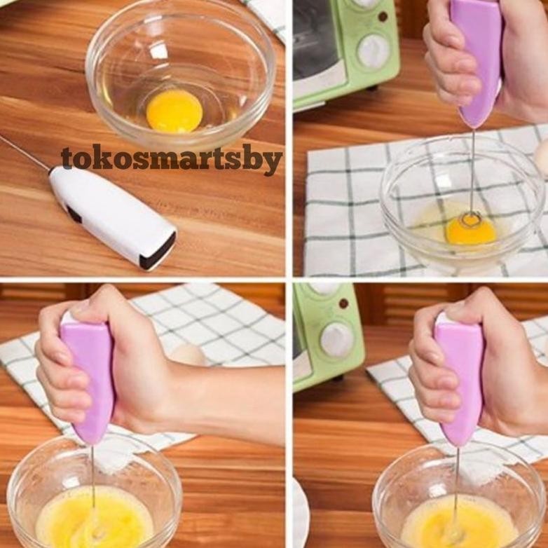 Jual Diskon Maksimal Mini Hand Mixer Kopi Teh Susu Telur / Whisk ...