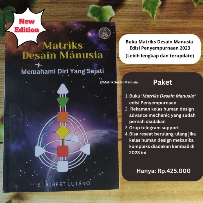 Jual Ready Buku Matriks Desain Manusia - Human Design Indonesia - Human Design | Shopee Indonesia