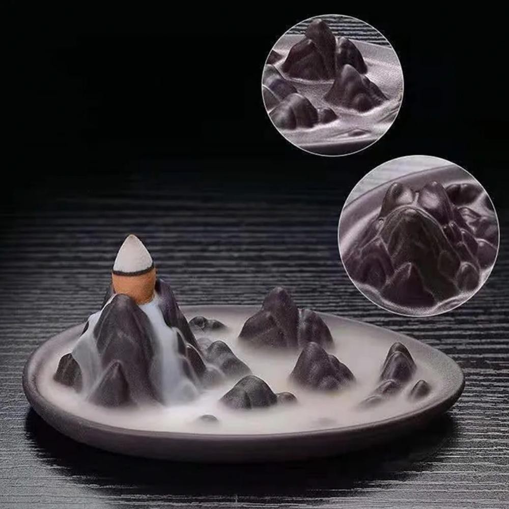 Jual PIU Nomaid.id - Dekorasi Dupa Miniatur Gunung Air Terjun dan Daun ...