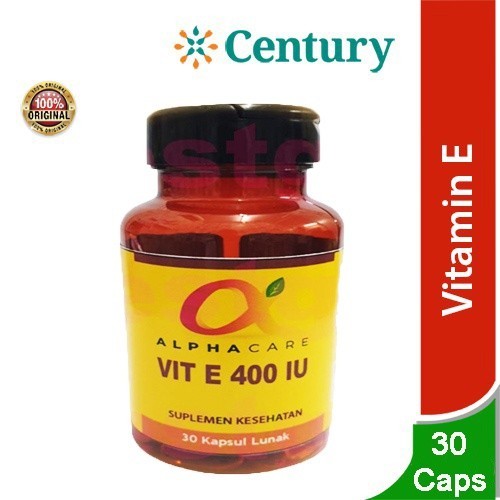 Jual Alphacare Vitamin E 400 IU isi 30 / Vitamin E / Multivitamin | Shopee Indonesia