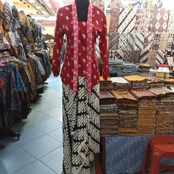 Jual kebaya jumputan kutu baru kartini baju adat jawa | Shopee Indonesia