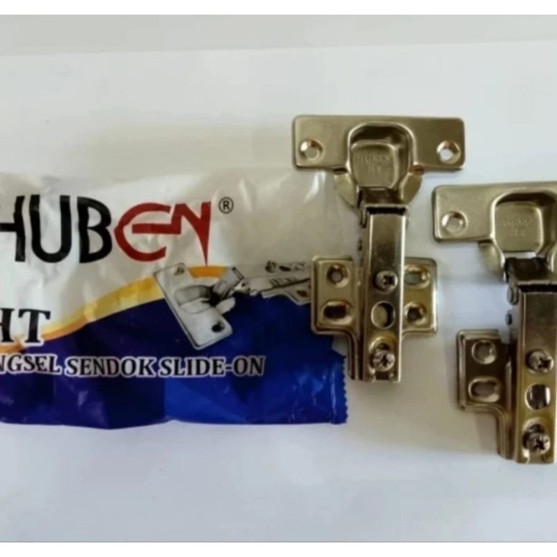 Jual Engsel Sendok HUBEN Bengkok / Engsel Pintu Lemari Semi Bengkok ...