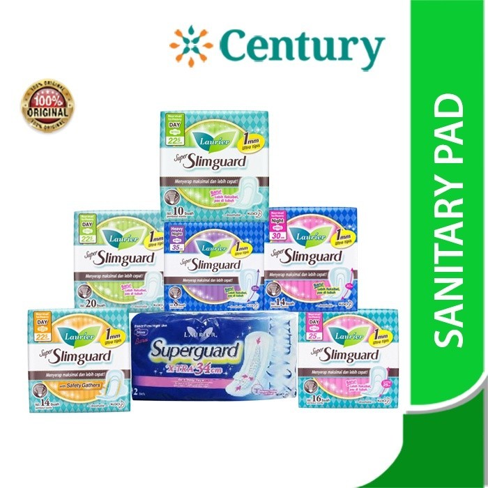 Jual Laurier Super SlimGuard Day / Laurier Slim Guard Night / Pembalut ...