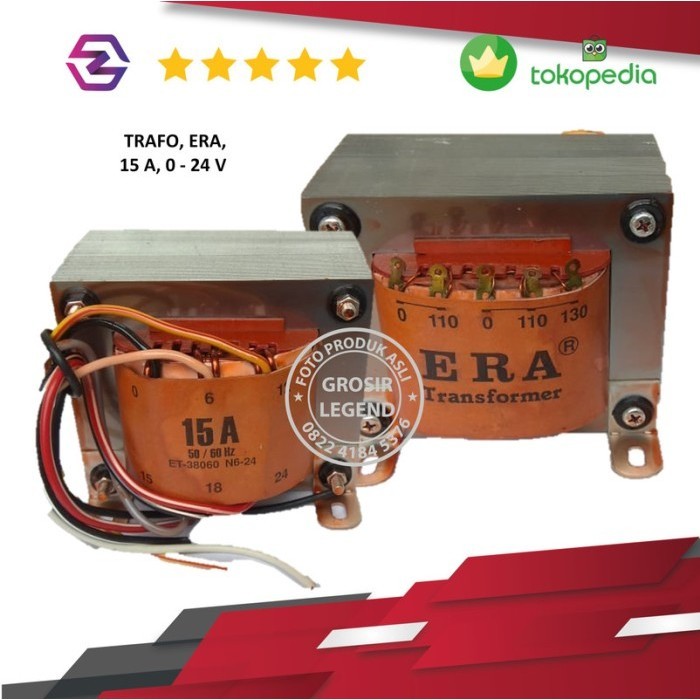Jual Trafo travo 15A ampere 0 - 24V non CT engkel Era murni tembaga ...