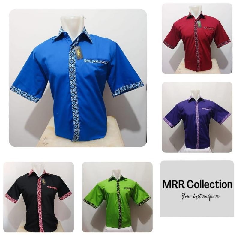 Jual VIRAL Seragam Kerja Kombinasi Batik, Seragam Kerja, Baju Officeboy ...