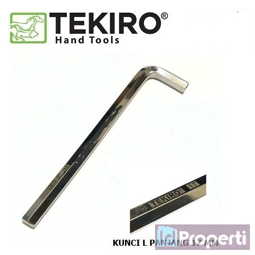 Jual Tekiro Kunci L Panjang 17mm Long Hex Key Buka Pasang Mur Baut ...
