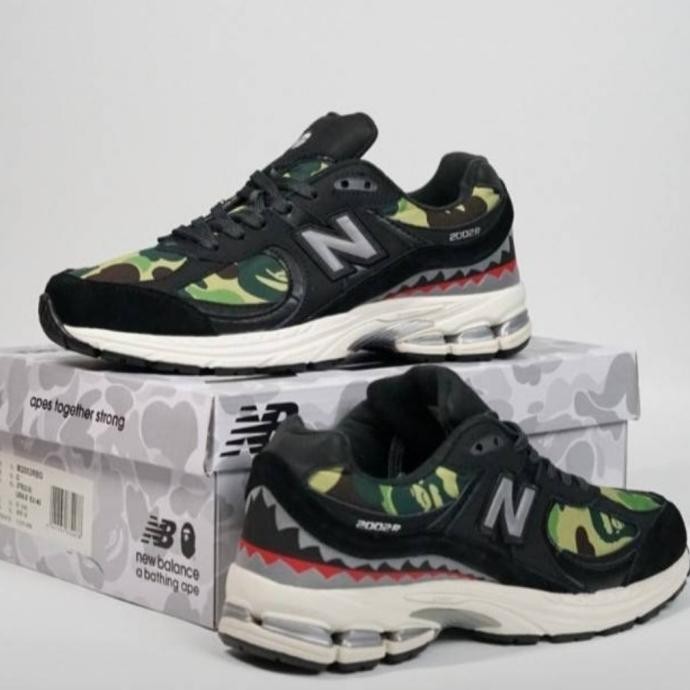 Jual Sepatu NB New Balance 2002 R Bape X Green | Shopee Indonesia
