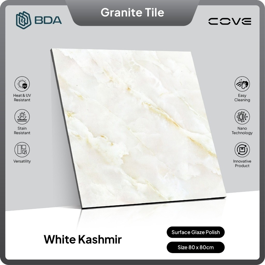 Jual BDA Granite Tile Granit 80x80 Keramik Lantai Keramik Dinding White ...