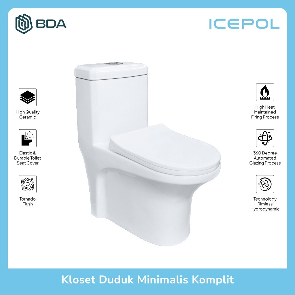 Jual Icepol Closet Duduk Kloset Duduk Toilet Duduk IC 8010 | Shopee ...