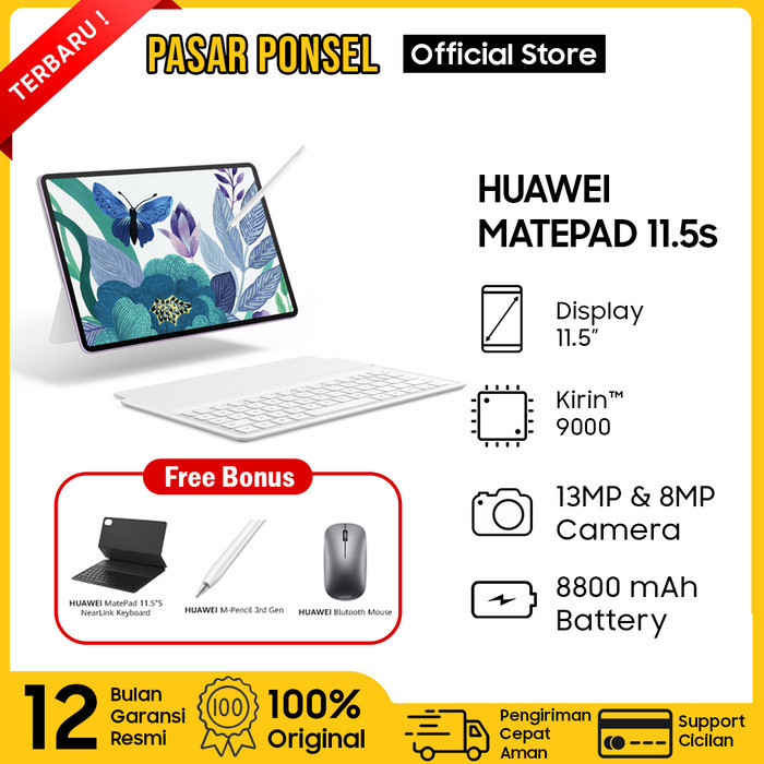 Jual HUAWEI MATEPAD 11.5S 8/256 GB GARANSI RESMI TERMURAH | Shopee ...