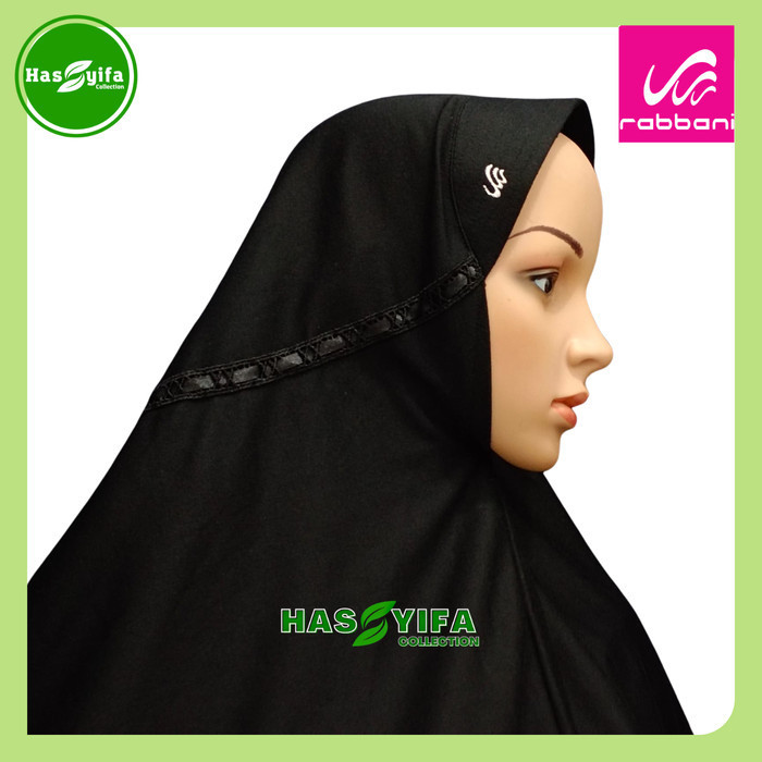 Jual Kerudung Instant Rabbani Anak Sekolah Innova Hitam | Shopee Indonesia