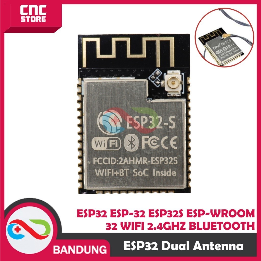 Jual ESP32 ESP-32 ESP32S ESP-WROOM-32 WIFI 2.4GHZ BLUETOOTH DUAL ...