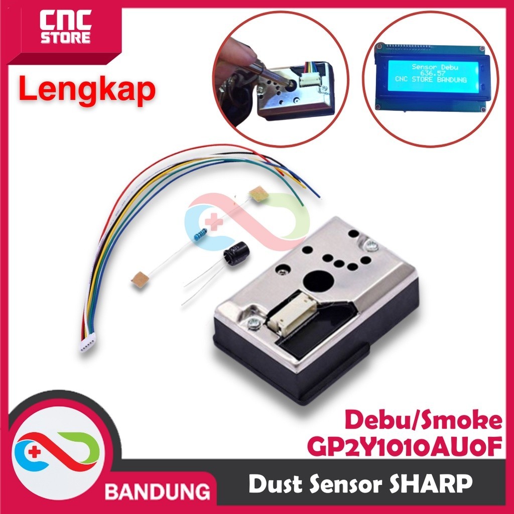 Jual SHARP SENSOR DEBU GP2Y1010AU0F DUST SMOKE ASAP OPTICAL PM2.5 | Shopee Indonesia