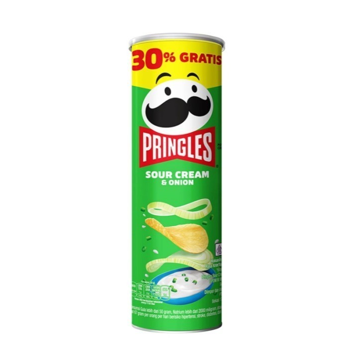 Jual Pringles Potato Crisps Sour Cream & Onion 102 g | Shopee Indonesia
