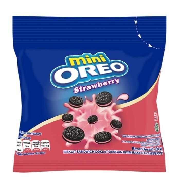 Jual OREO Mini Biskuit Strawbery 20 g | Shopee Indonesia