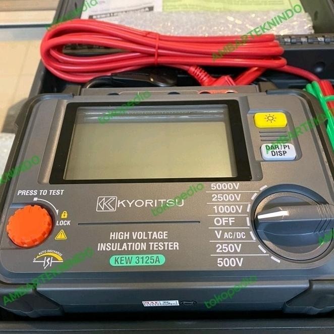 Jual Kyoritsu 3125A High Voltage Insulation Tester Megger 5Kv 5000V ...