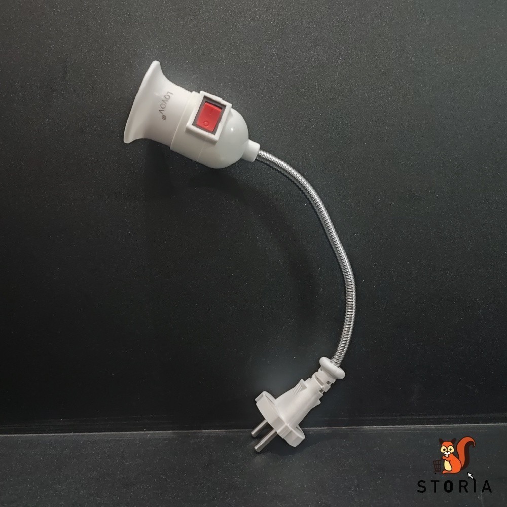 Jual Fitting Lampu Flexible/ Fitting Lampu Colok/ Lampu Tidur/ Lampu ...