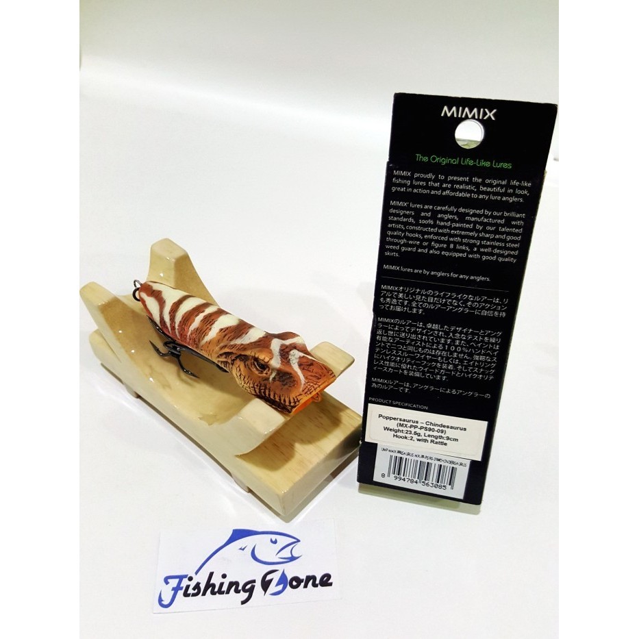 Jual Mimix POPPERSAURUS 90mm/23.5g Color Maroon Stripe | Shopee Indonesia