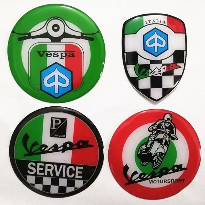 Jual Emblem Motor Vespa Motorsport Italia Service | Shopee Indonesia