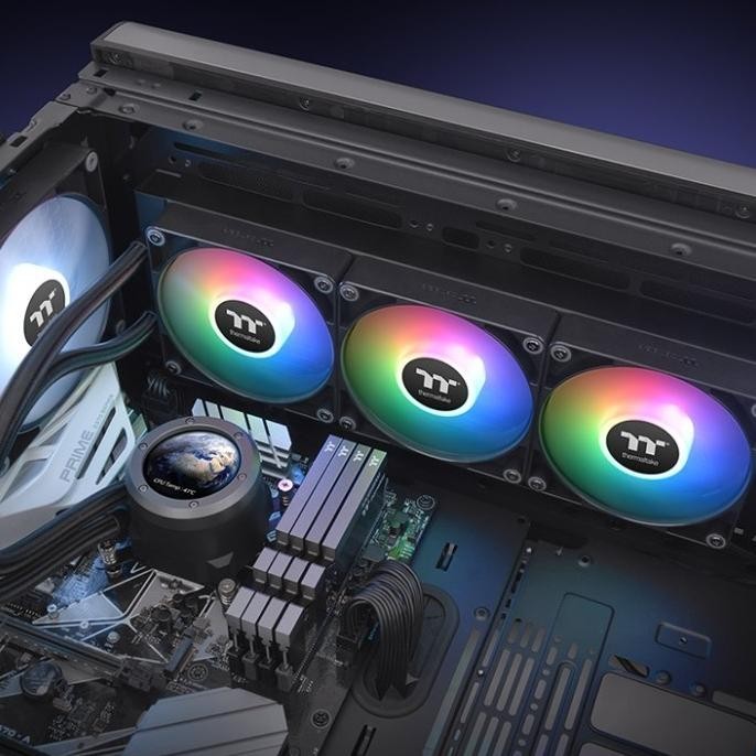 Jual Thermaltake Th360 V2 Ultra Lcd Argb Black 360Mm Liquid Aio Water ...