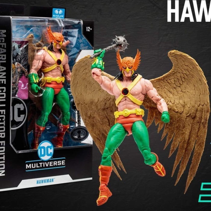 Jual Unik Mcfarlane Toys Dc Multiverse Collector Hawkman Platinum ...