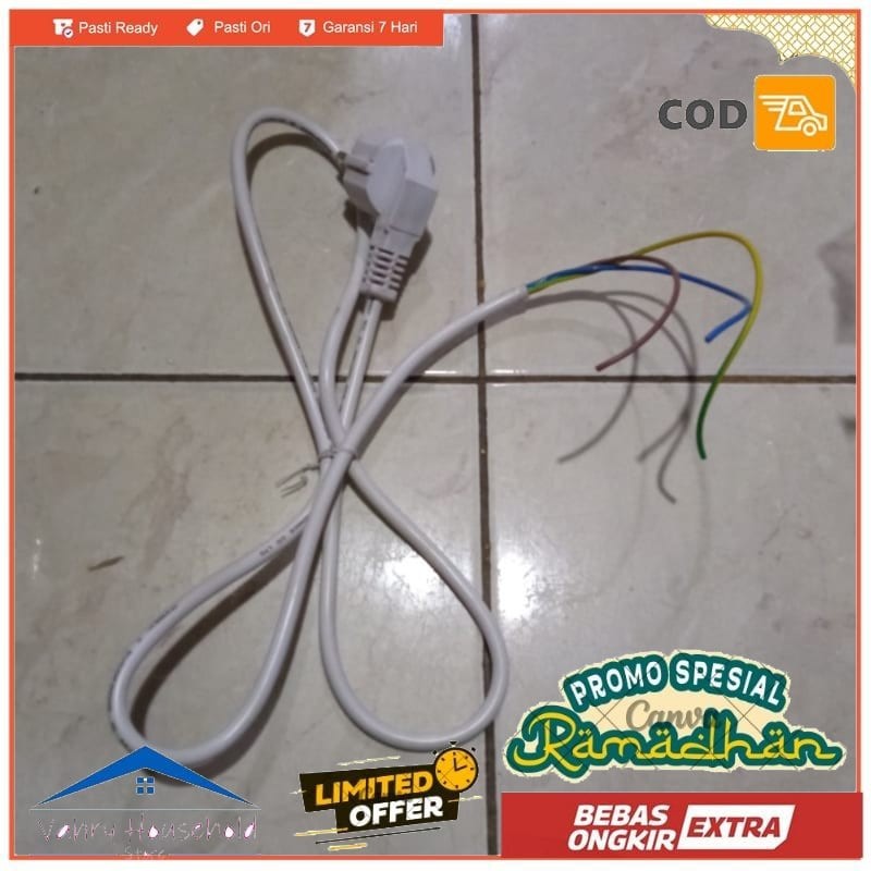 Jual STEKER ARDE KABEL LISTRIK 18M Sucofindo 3x0.75 - Putih | Shopee ...