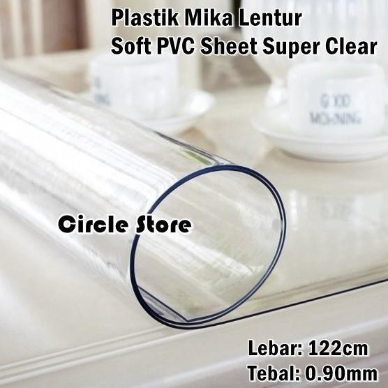 Jual [PROMO] Plastik Mika Lentur PVC Super Transparan Clear Bening 122cm Tebal 0.90mm | Shopee ...