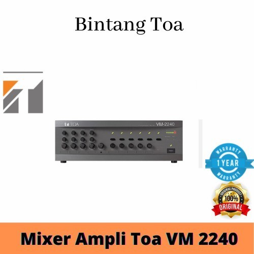 Jual Terlaris!! Toa System Managemen Amplifier Vm 2240 ( 240W) Vm2240 ...