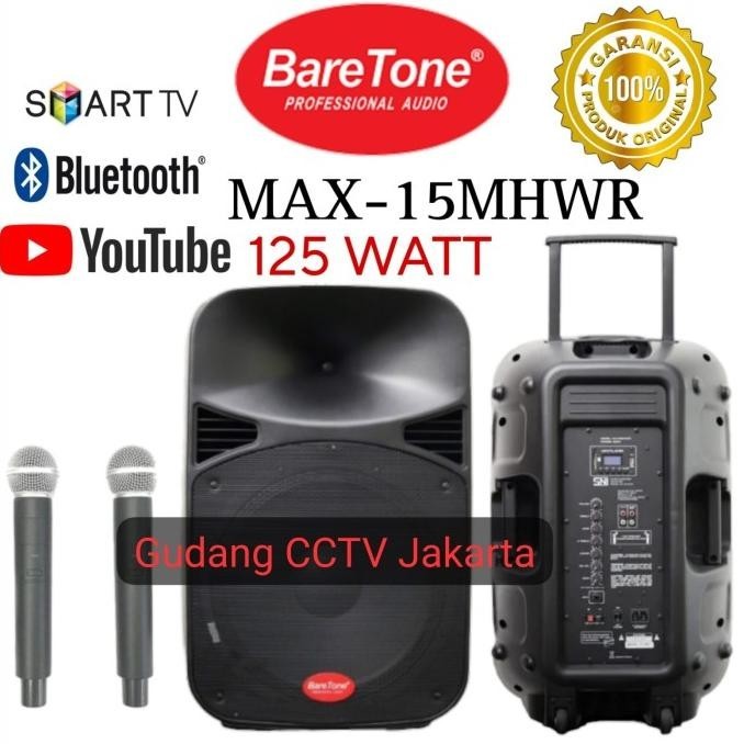 Jual Jual Baretone Max15mhwr Max 15mhwr Speaker Aktif Portable 15 Inch