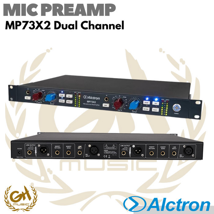Jual Alctron Mp73X2 Dual Channel Microphone Pre-Amplifiers - Preamp Mic ...