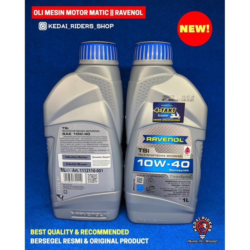 Jual Oli Mesin Motor Ravenol 4Tak 10W 40 | Shopee Indonesia