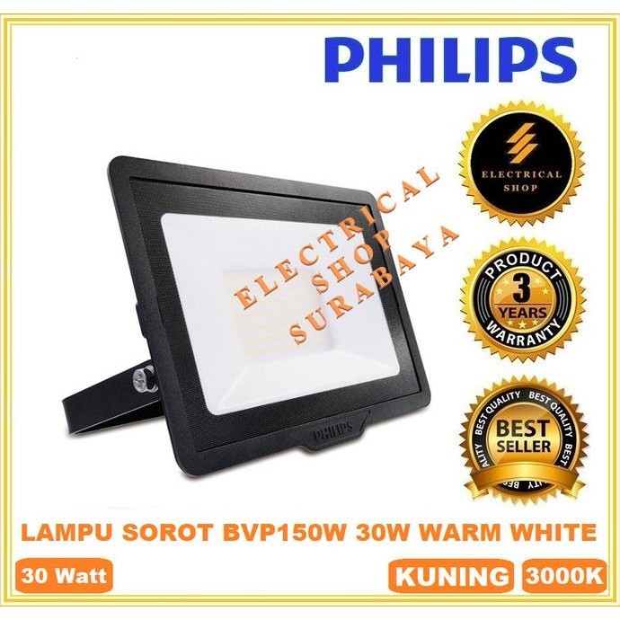 Jual PHILIPS LAMPU SOROT BVP150 30W LED 25 KUNING FLOODLIGHT BVP133 30 WATT | Shopee Indonesia