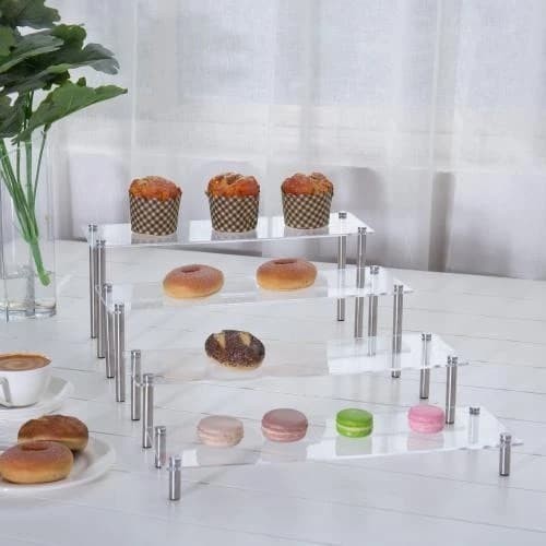 Jual Komplit Pajangan Makanan Acrylic Buffet Riser Display / Food Rack ...