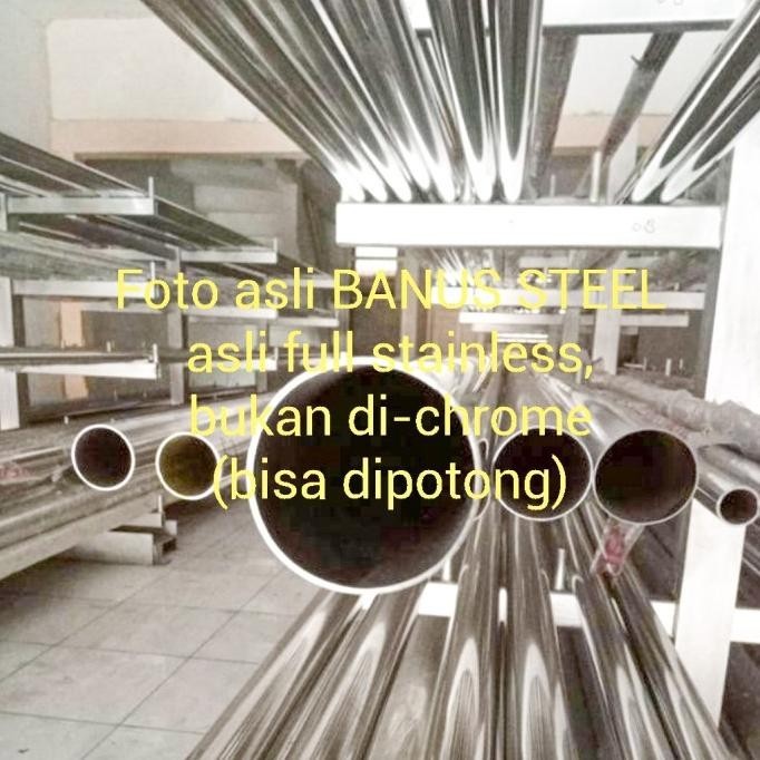 Jual Pipa Stainless 304 2 1/2" Inch X 6 Meter Tebal 1,5 Mm Pipa Ornamen Diskon Besar | Shopee ...