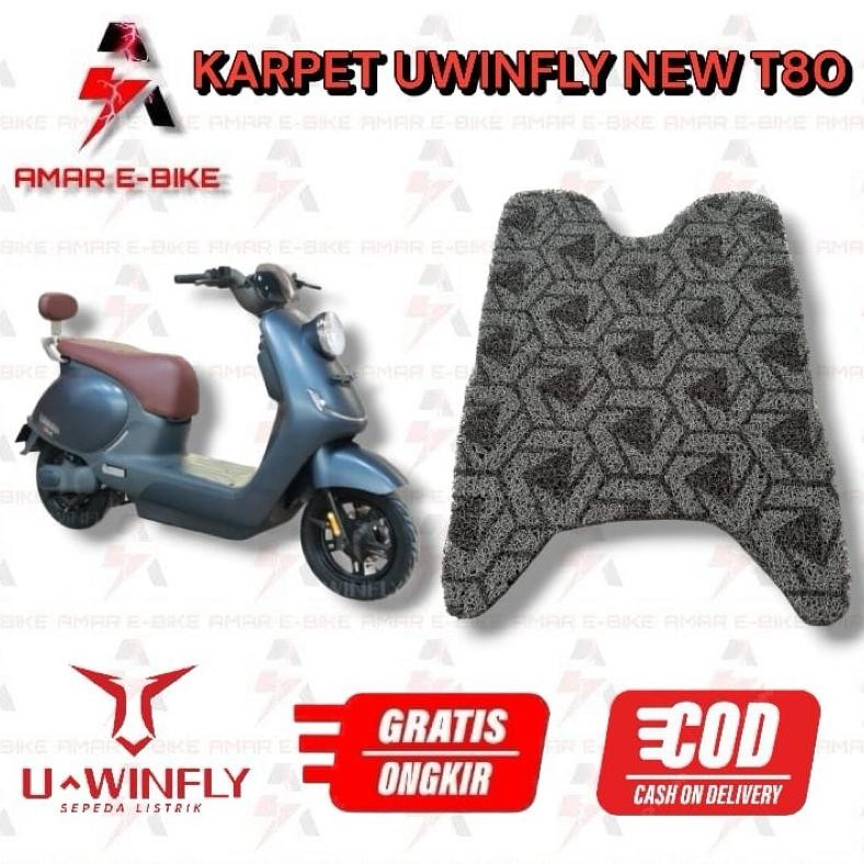 Jual Karpet Sepeda Motor Listrik Uwinfly T80 Terbaru 2024 Premium ...