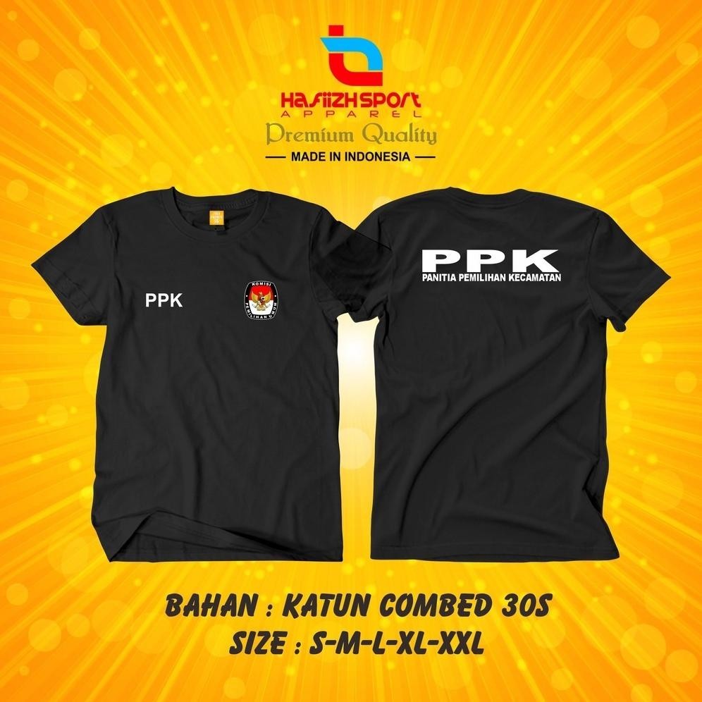 Jual Promo Baju Kaos Ppk Panitia Pemilihan Kecamatan Pemilu 2024 24S T ...