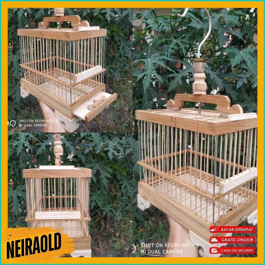 Jual Sangkar Burung Mini Koper Kecil Kayu Mentah (Murmer) | Shopee ...