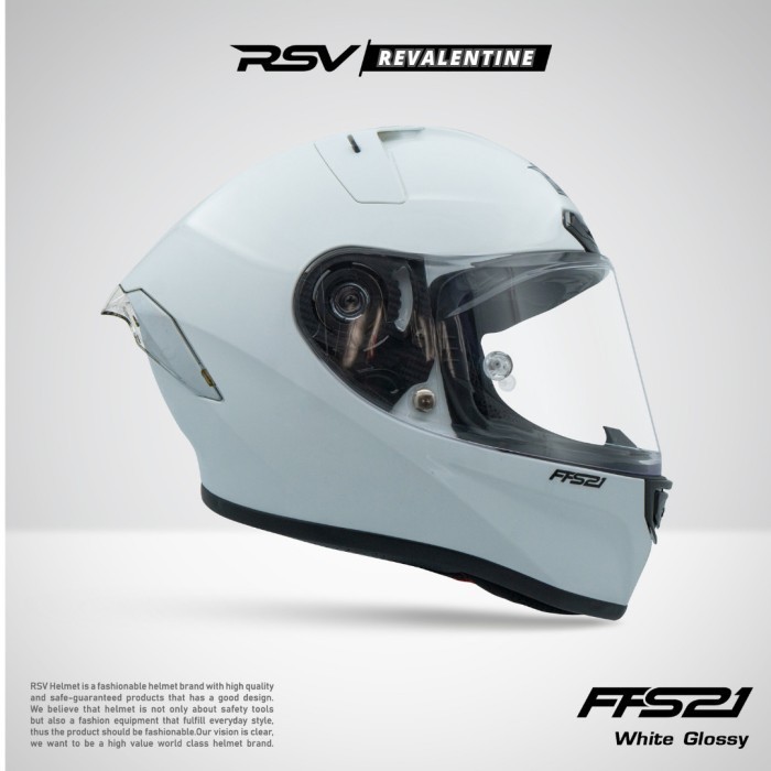 Jual Rsv Ffs21 White Original Helm Motor Full Face Ffs-21 Putih Ori Sni ...