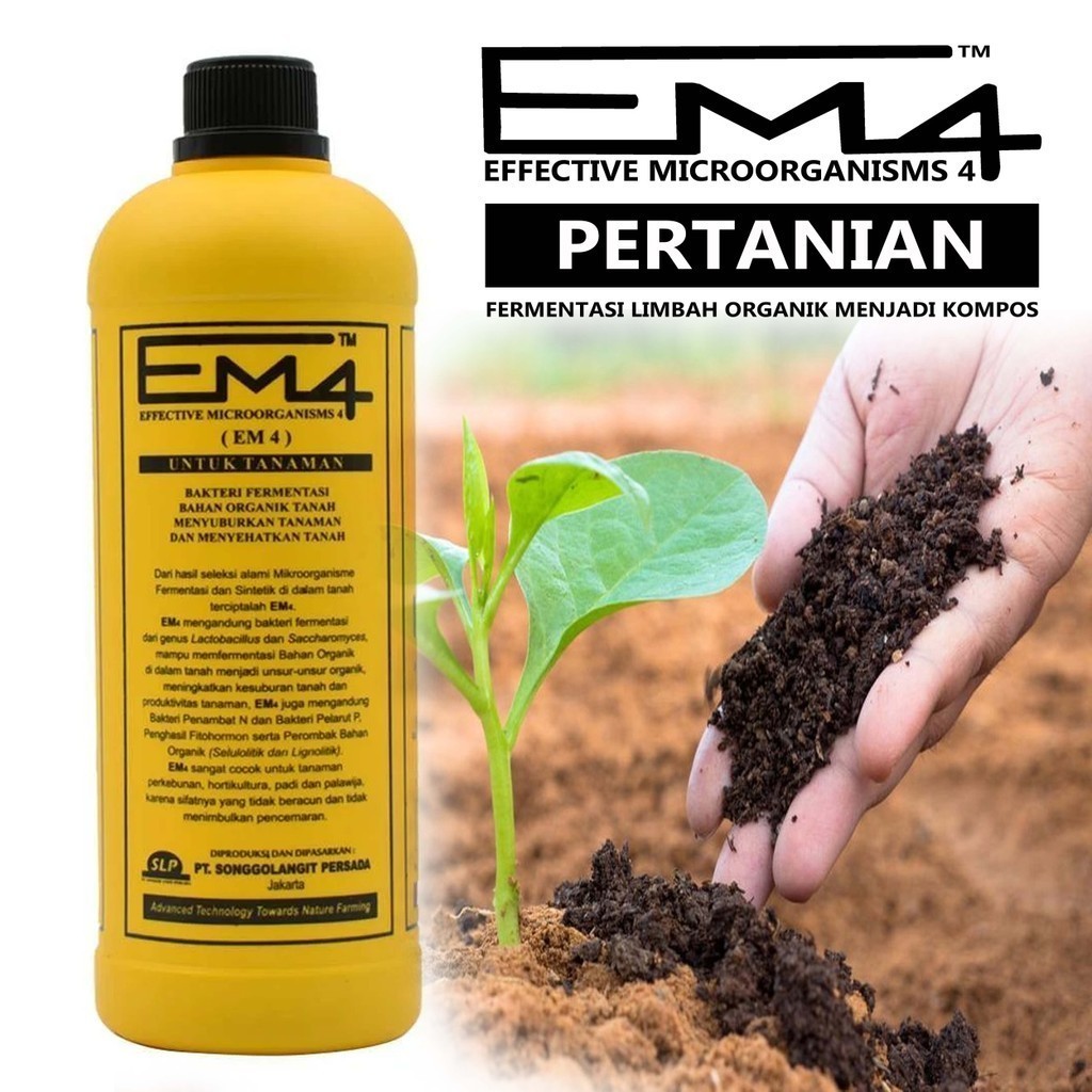 Jual EM4 pertanian bioaktivator organik menjadi pupuk mulai 100ml ...