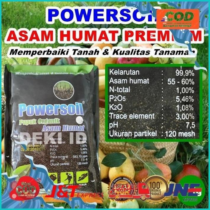 Jual [Ready] Powersoil Asam Humat Pupuk Organik Pembenah Penyubur Tanah Humic Acid Premium Grade ...