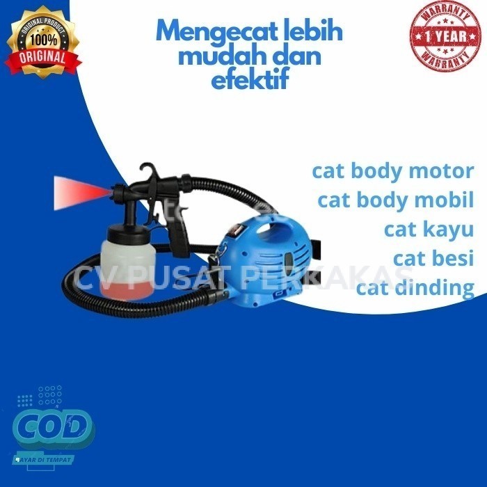Jual Kompresor Cat Mini Listrik Paint Zoom Spray Gun Alat Cat Semprot ...
