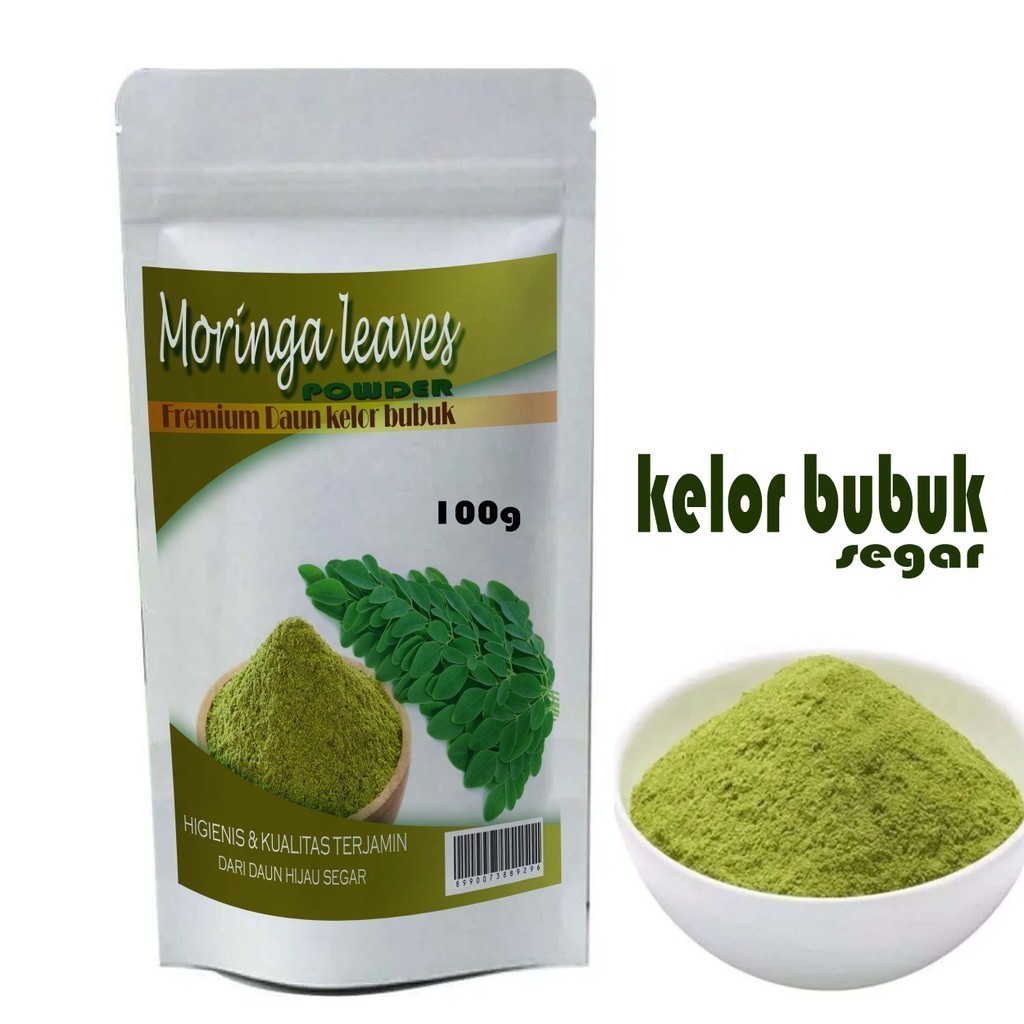 Jual Daun kelor bubuk daun kelor powder 100g sampai 1kg segar dan ...