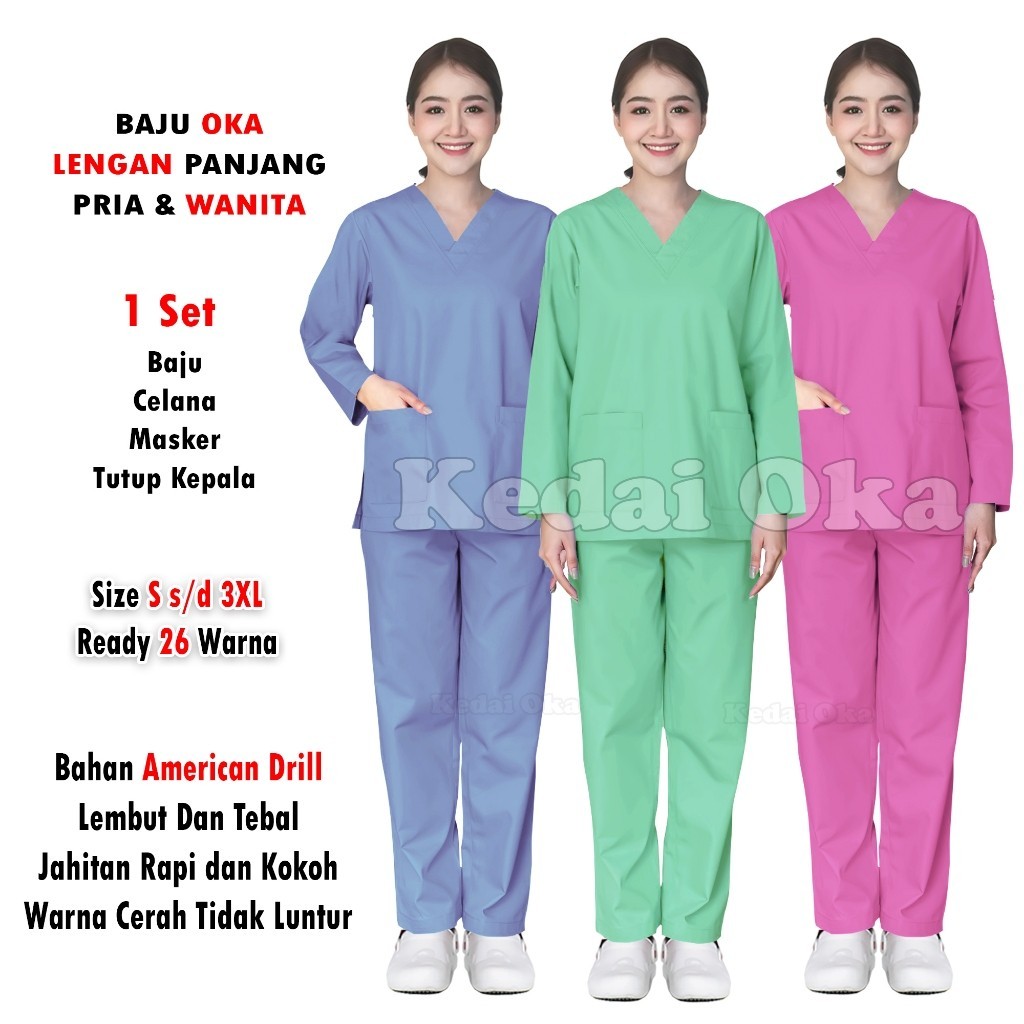 Jual [Bahan halus dan Nyaman] Jual Seragam Oka Lengan Panjang / Baju ...