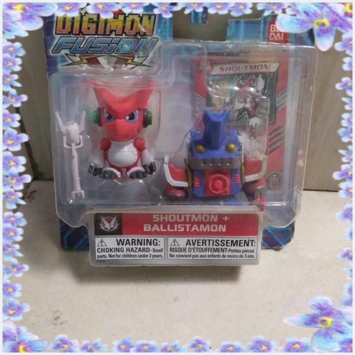 Jual [565] bandai digimon fusion shoutmon & ballistamon original ...