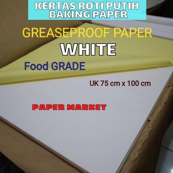 Jual [New] Kertas Roti Putih / Baking Paper Putih 75 X 100Cm - 1 Rim ...