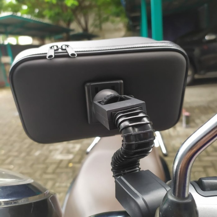 Jual Holder Hp Waterproof + Kanopi Pasang Spion Motor Size Xl (7In) | Shopee Indonesia