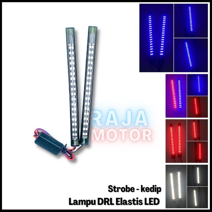 Jual Lampu Drl Elatis Strobe Kedip 2 Mode Led / Lampu Variasi Motor ...
