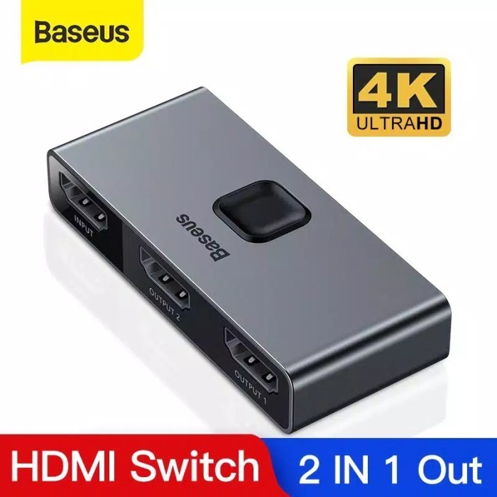 Jual Baseus Hdmi Splitter 4K 60Hz Bi-Direction Hdmi Switch 1X2 /2X1 Hdr ...